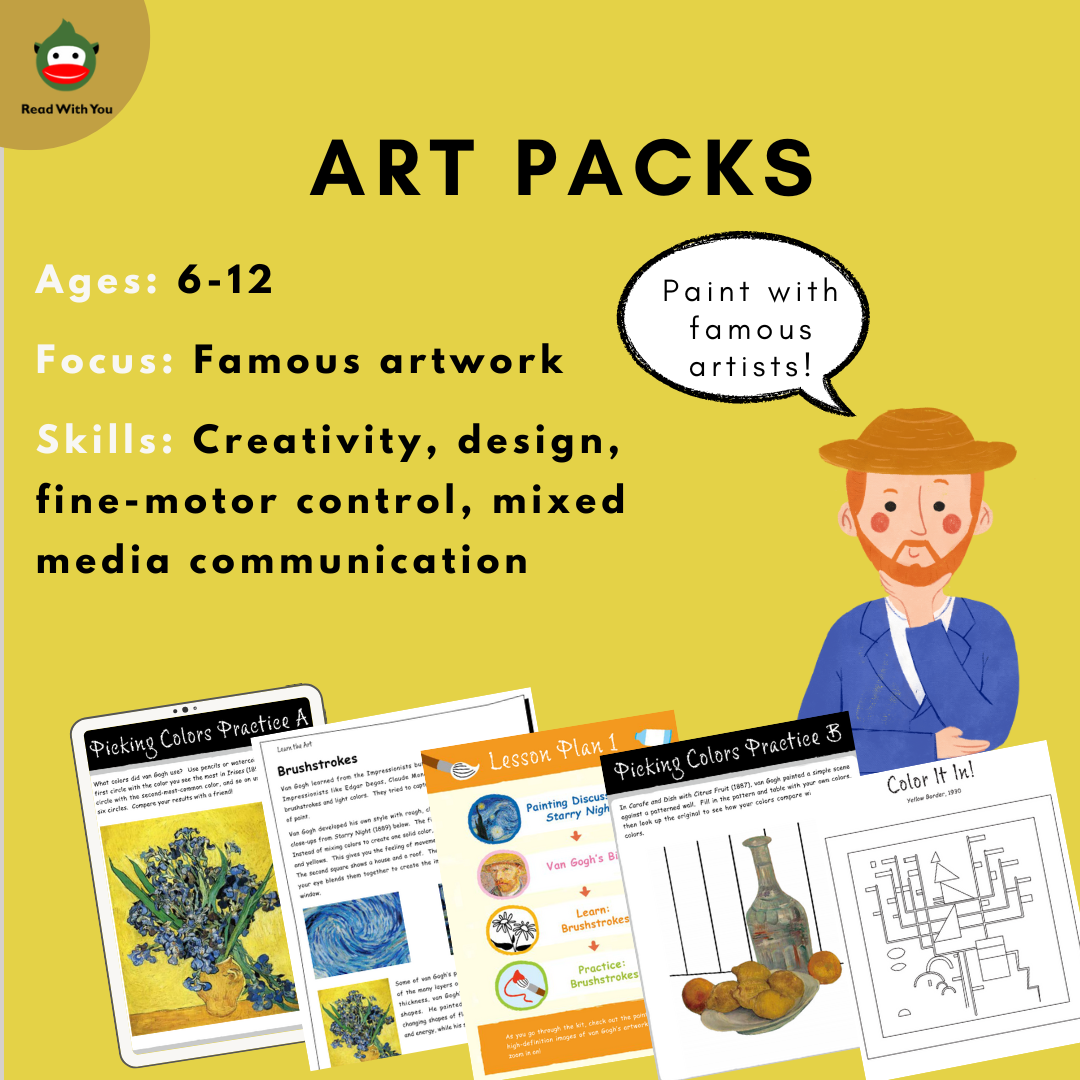 Art Activity Packs – Read With You